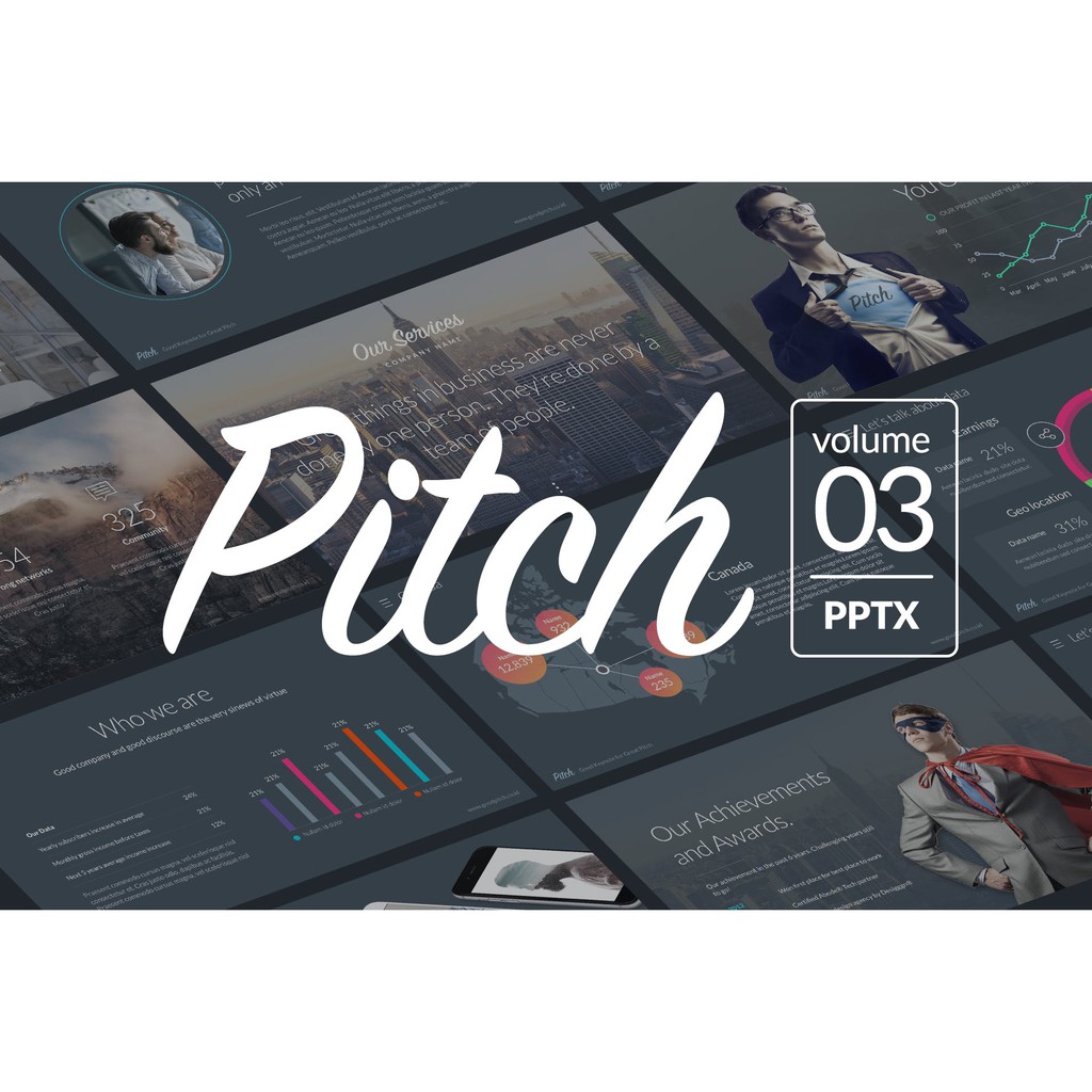 [Promo] Pitch Vol.3 - Professional Powerpoint Template Business Startup ...