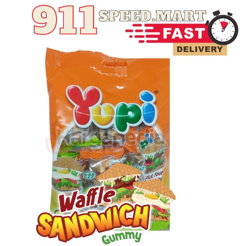 [911] Yupi Gummy Mini Waffle Sandwich 84gm | Shopee Malaysia
