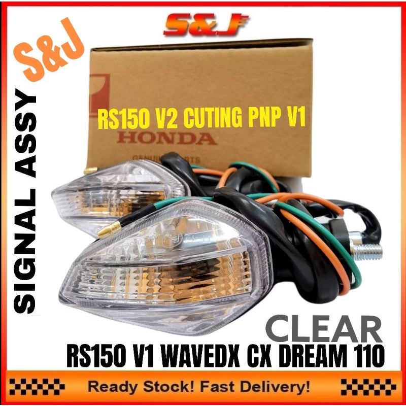 RS150 W110 CX110 ALPHA DASH SIGNAL LIGHT SMOKE / CLEAR HONDA CX RS150 RS150 V2 BEAT V1 FRONT ...