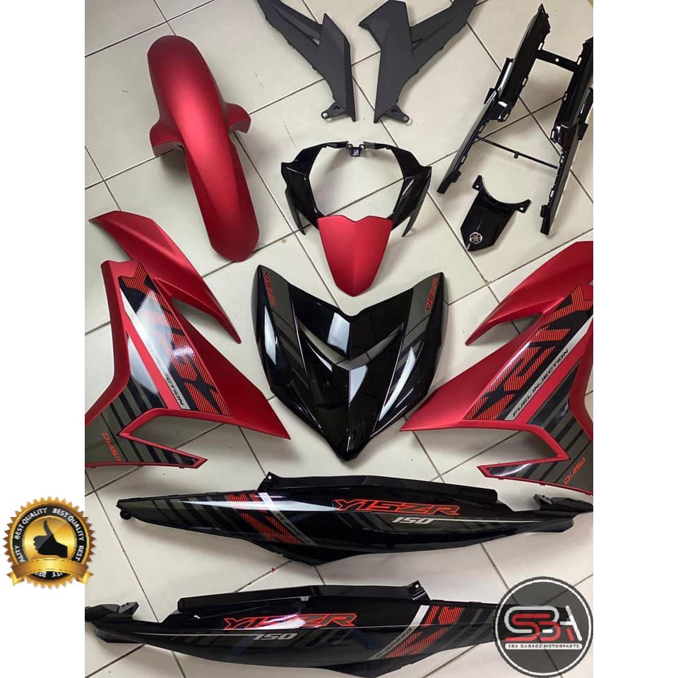 COVER SET BODYSET YAMAHA Y Y15 Y15ZR V2 BLAZING RED FIRST EDITION 2020 ...