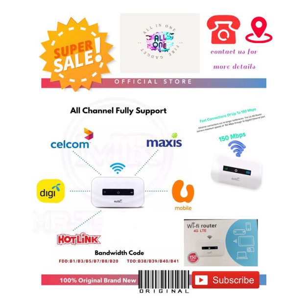 Modified Unlimited 4G LTE pocket WiFi router Portable Wifi Modem MIFI ...