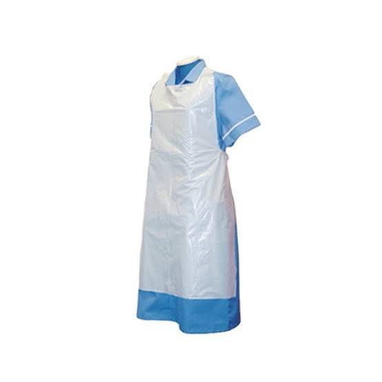 Plastic Apron Disposable PE Waterproofs Anti-Dirt And White Pack Of 10 ...