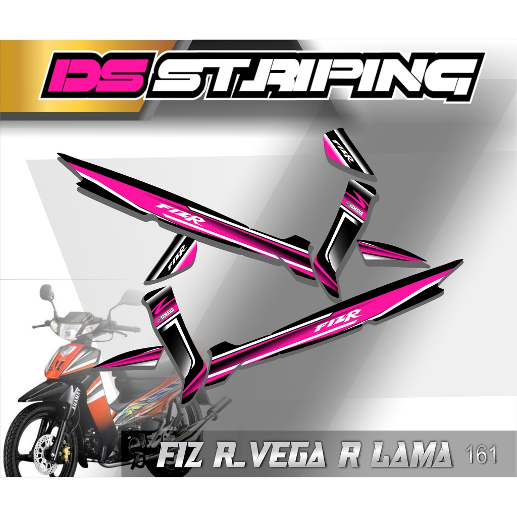 0161 Old FIZ R Vega Variation Striping Roadrace Sticker Aggressive and ...
