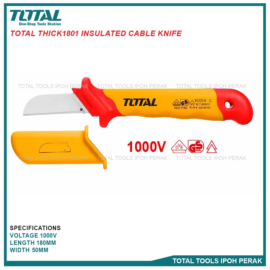 TOTAL THICK1801 Insulated Cable Knife | Shopee Malaysia