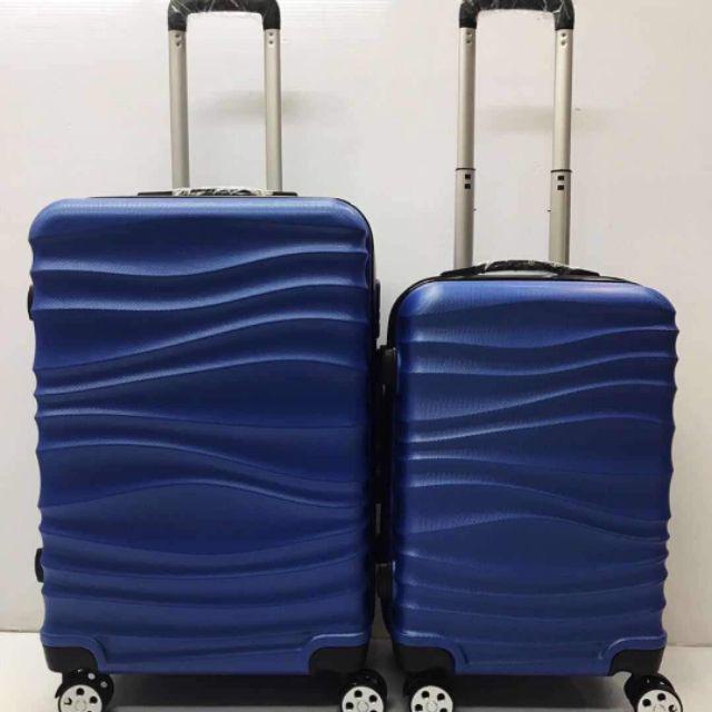 new pattern wave design travel luggage bag set 2in1 20incn & 24inch beg ...