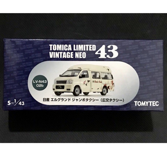 Tomytec 1/43 LV-N43 02b TLVN Nissan Elgrand Hirokou Taxi | Shopee Malaysia