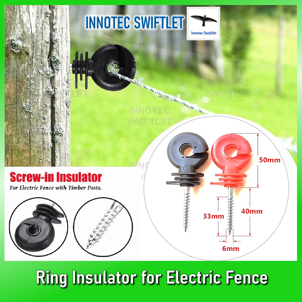 Ring Hook Insulator for Electric Fence (Screw-In Type) 电子围栏绝缘扣钉 ...