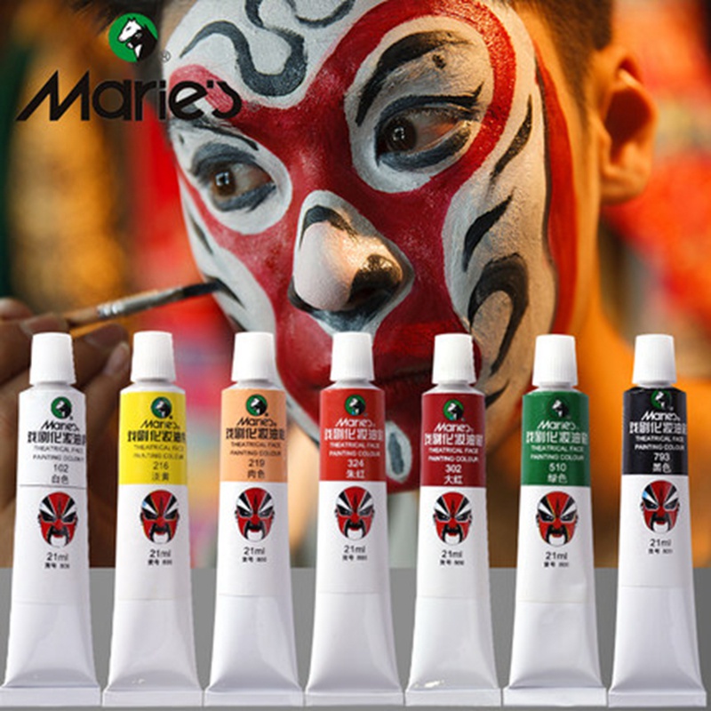 21ml Face Paint Non-Toxic Chinese Theatrical Painting Colored Drama ...