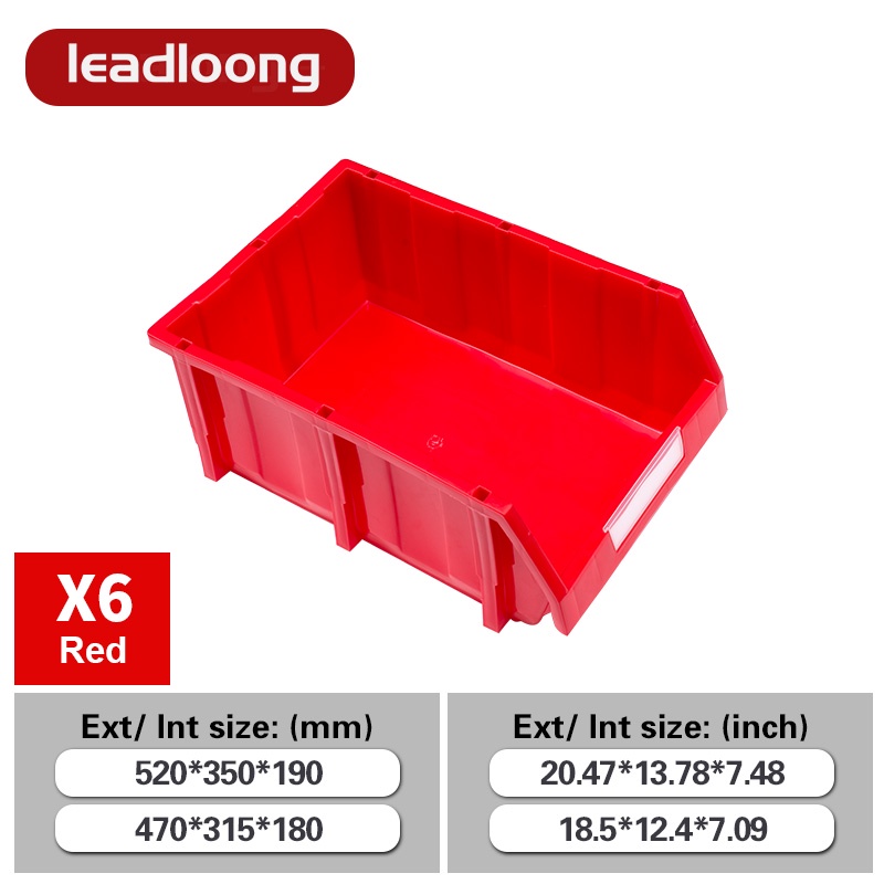 LEADLOONG-X6 PARTS BIN 丨Warehouse Spare Plastic Spare Stackable Parts ...