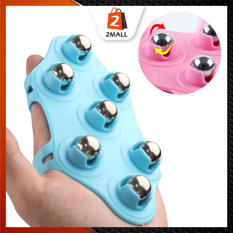 2MALL Roller Ball Massage Portable Glove Muscle Relax Slimming Bead ...