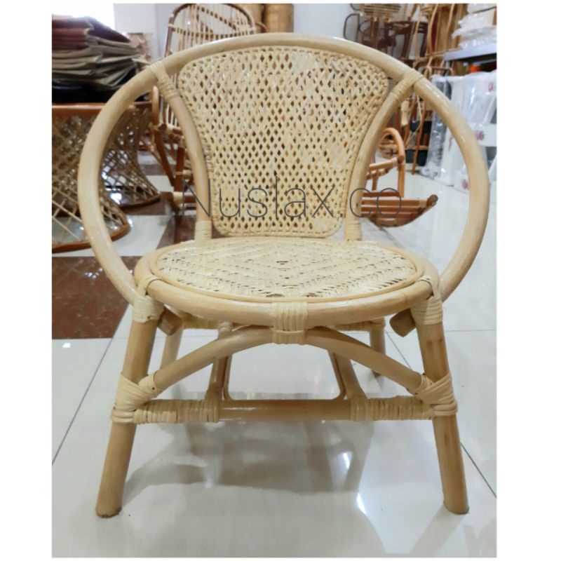 Rattan Chair kid@adult kerusi rotan | Shopee Malaysia