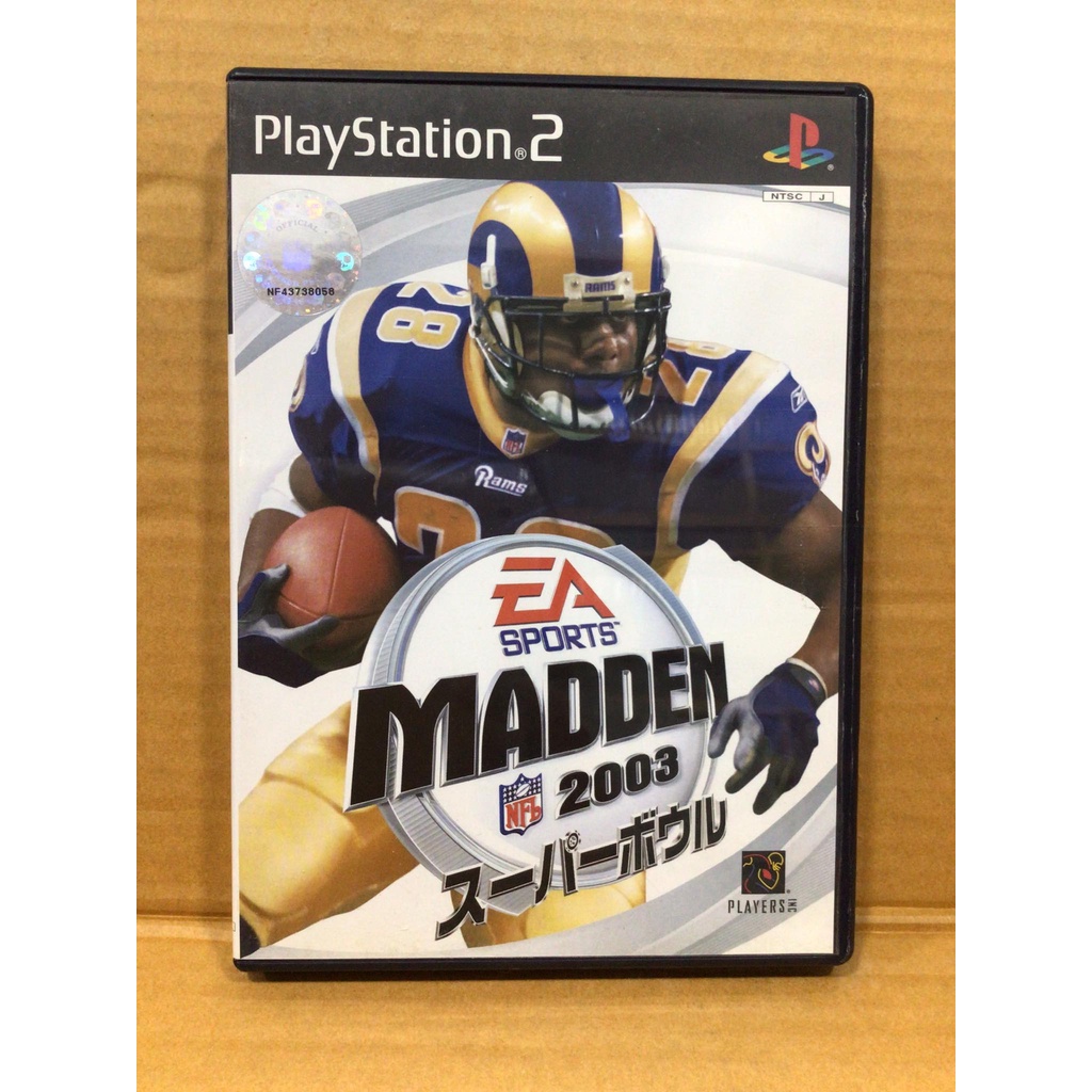 Original Disc [PS2] Madden NFL Super Bowl 2003 (Japan) (SLPS-25157 ...