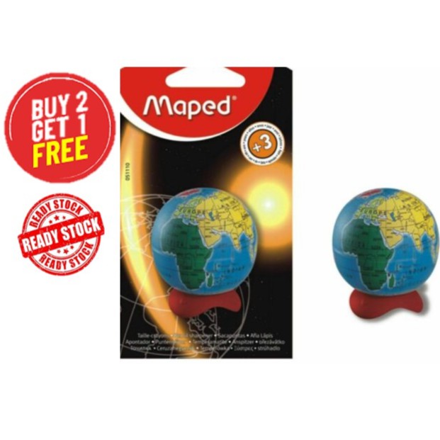 Maped Globe One Hole Pencil Sharpener - [Ready Stock] BUY 2 FREE 1 ...