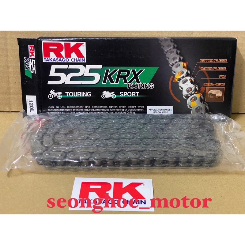 Rk 525 KRX X-RING Chain 120L | Shopee Malaysia