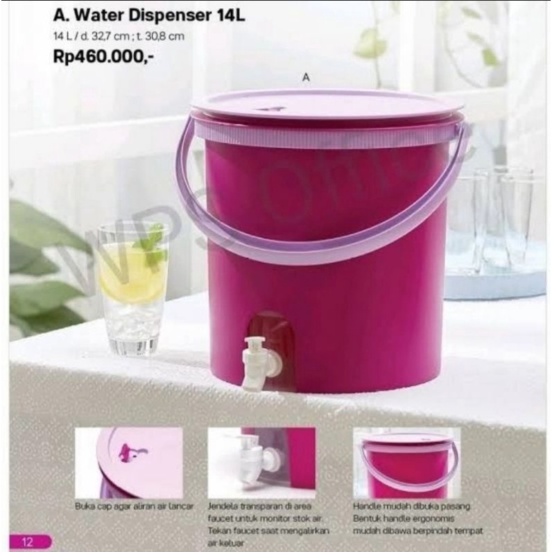 Tupperware 14 liter water dispenser - water dispenser - Gallon water ...