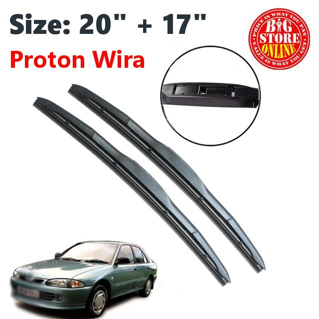 MUGEN SILICONE Car WIPER BLADE WINDSHIELD WIPER FOR PROTON WIRA (20"/17") | Shopee Malaysia