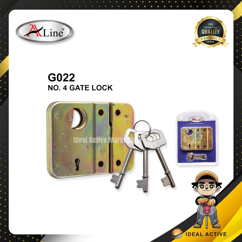Aline G022 NO.4 Gate Lock Handle Entrance Iron Door Gate Lock Set ...