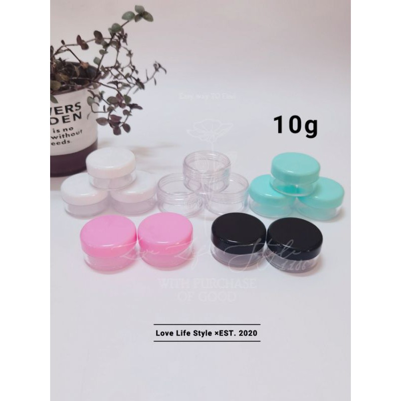 Cosmetic Container 10g Travel Small Bottle plastic nail decoration ...