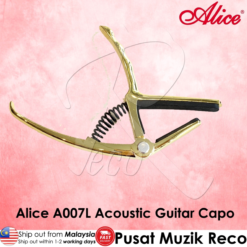 Alice A007L GD Pro-Trigger Acoustic Guitar Capo (Gold) | Shopee Malaysia