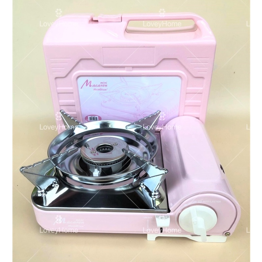 Homelux Macaron Mini Butane Gas Stove with Case Portable Cooker Outdoor ...