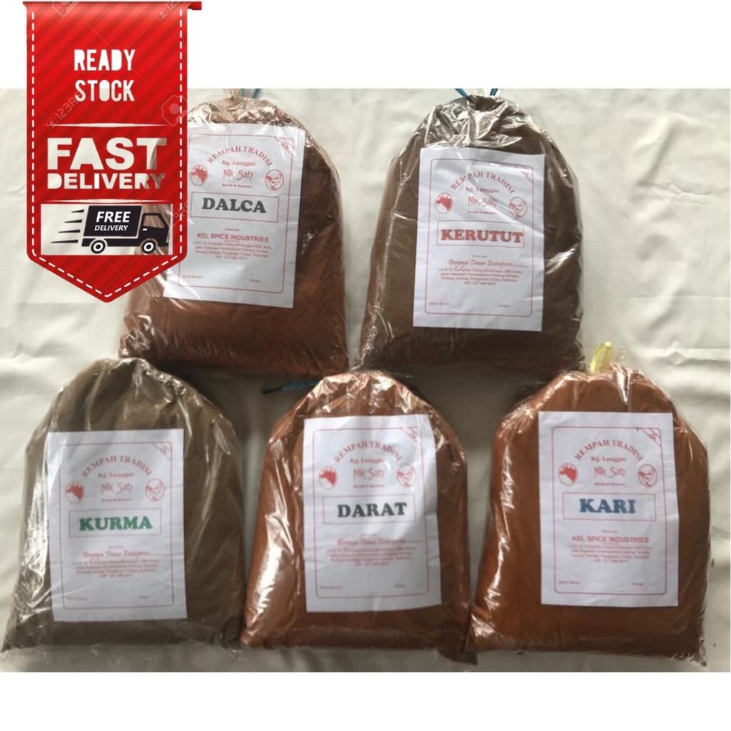 Rempah Nik Sah Asli Kelantan | Kari | Darat/ Kawah | Dalca | Kerutuk ...
