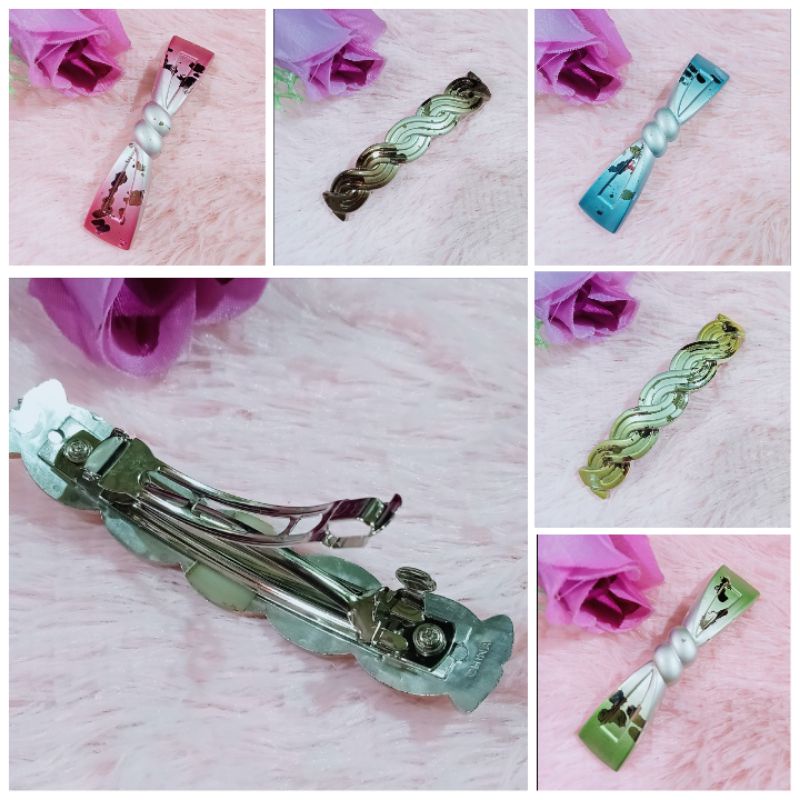 Spring Clips Hair Clips Women Clips/Klip Rambut Wanita/弹簧夹发夹 | Shopee ...