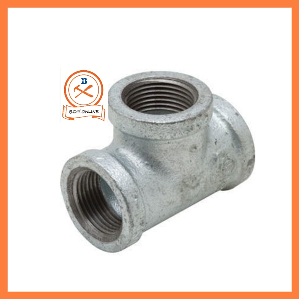 GI Galvanised Iron Equal Tee 1/2 " ( 15 mm ) | Shopee Malaysia