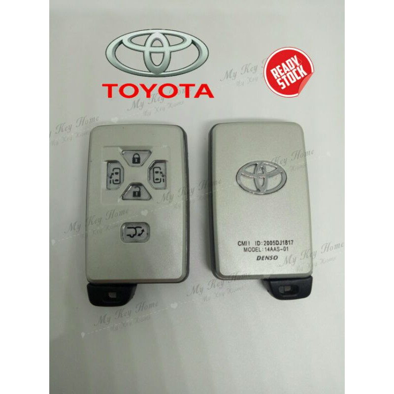 TOYOTA ESTIMA /ALPHARD/VELLFIRE REMOTE SMART KEY 5 BUTTONS COVER KEY ...
