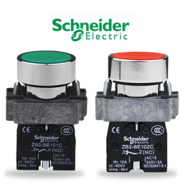 Schneider Push button switch self-reset 22mm XB2-BA | Shopee Malaysia