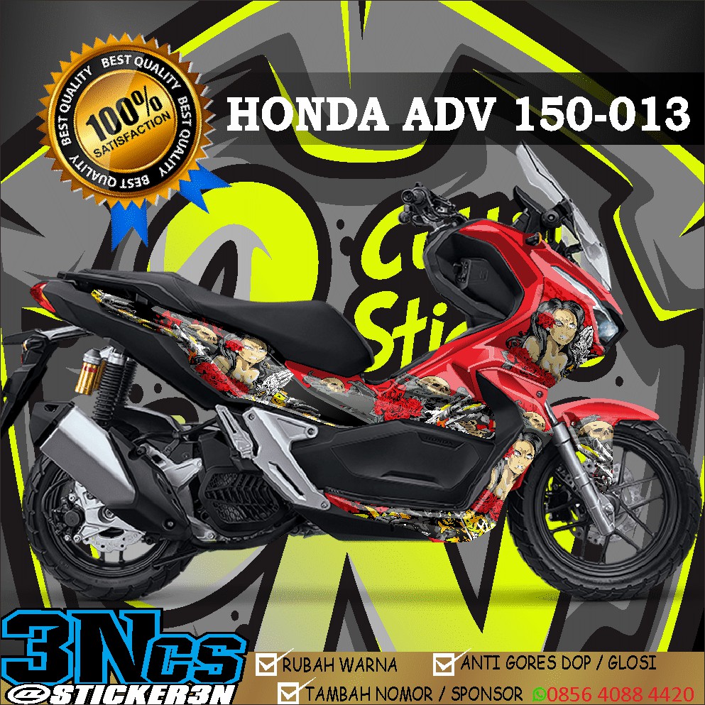 Honda ADV 150 Ladiroses Full Body Decal, Honda ADV 150 Full Body ...