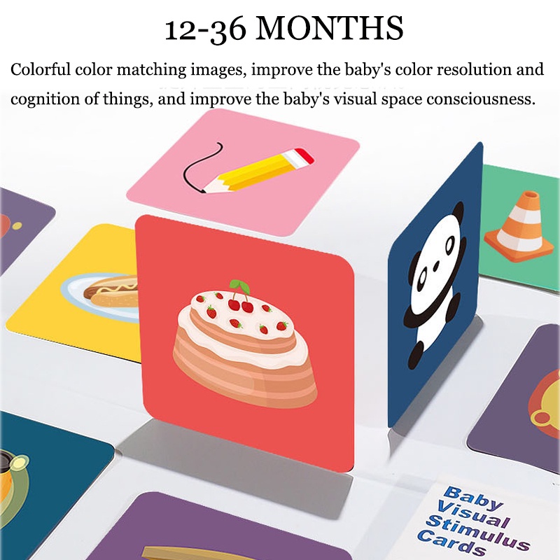 Infant Baby Toys High Contrast Baby Flashcard Sensory Baby Books 0 to ...