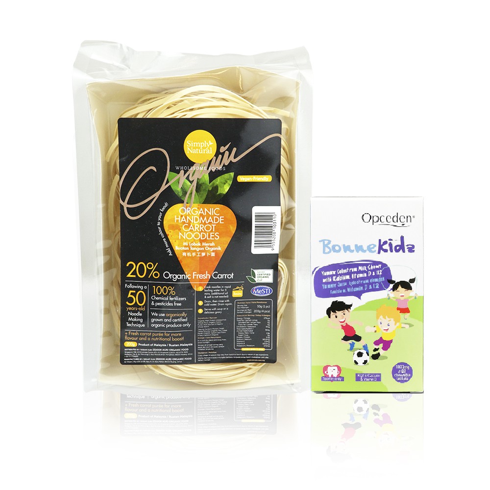 Simply Natural Carrot Instant Noodle Pasta +1x Opceden Bonnekidz ...