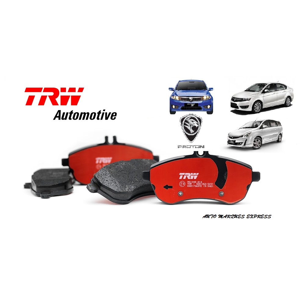 TRW DTEC Ceramic Front & Rear Brake Pad for Proton Preve /Suprima ...