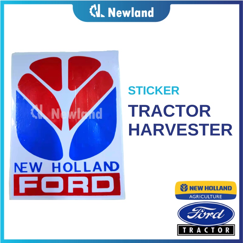 Sticker Ford New Holland Siam with Gear Sticker / Sticker Mesin Padi ...
