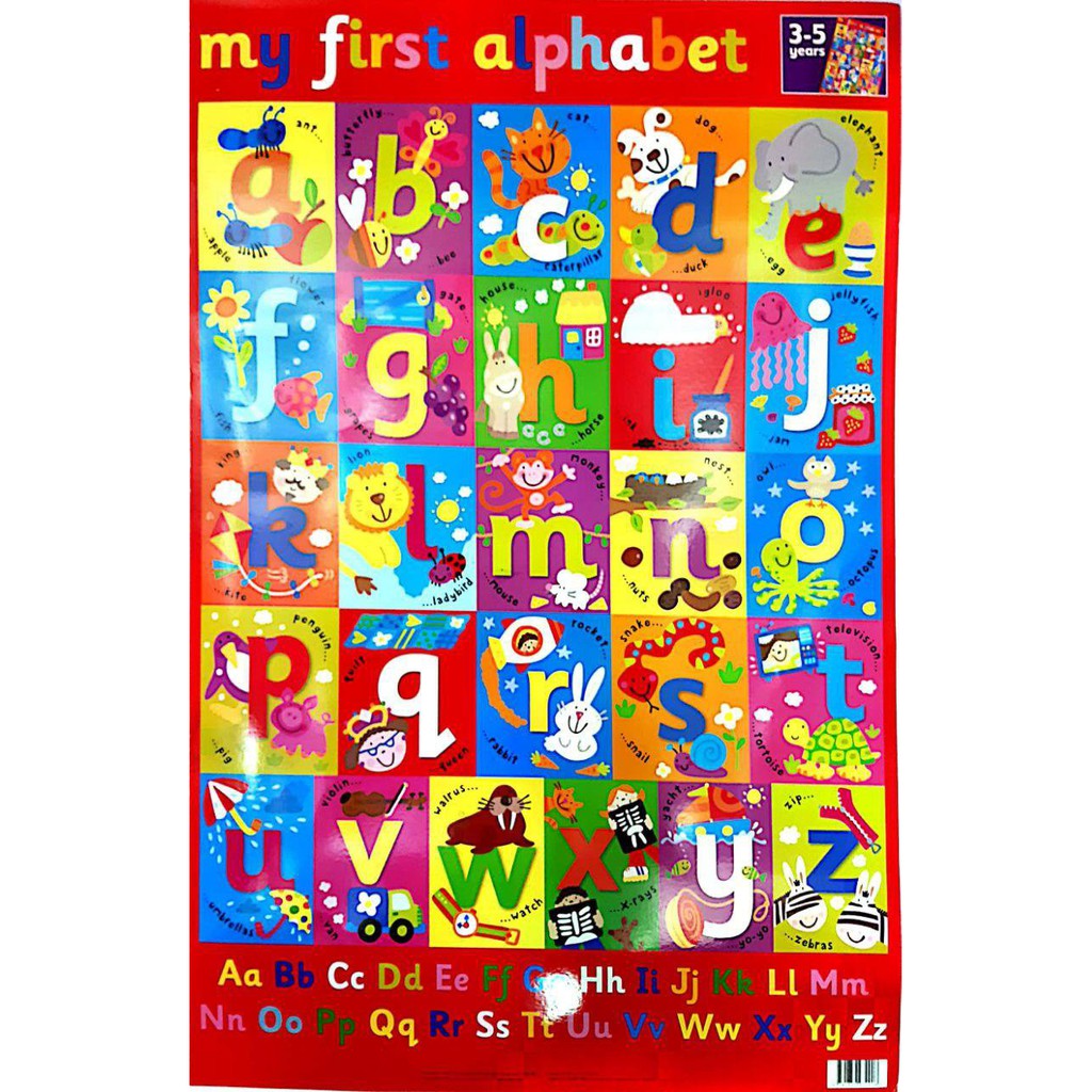 (BX) Wallcharts: My First Alphabet/ First World (Assorted Wall Chart ...