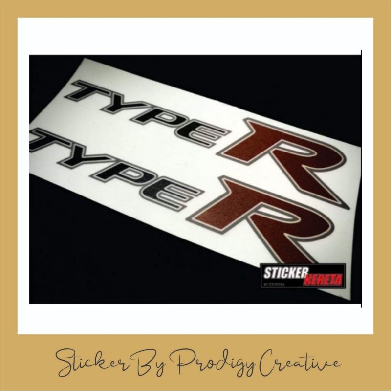 Honda Type R Car Sticker [Ready Stock] | Shopee Malaysia