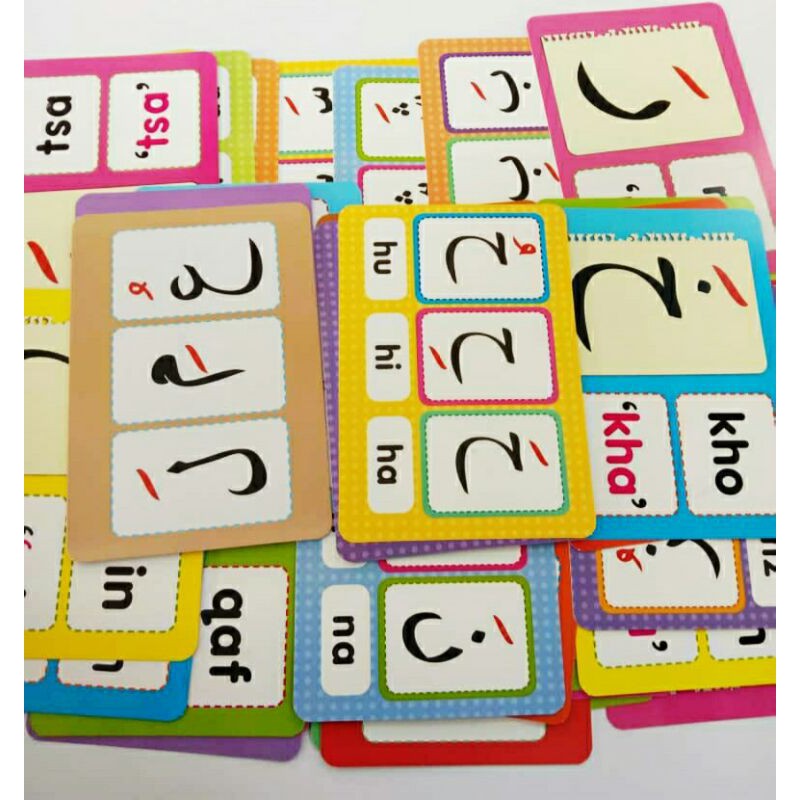 🔥SOLAHKIDS | FLASH CARD ARABIC IQRA' ALIF BA TA | Shopee Malaysia