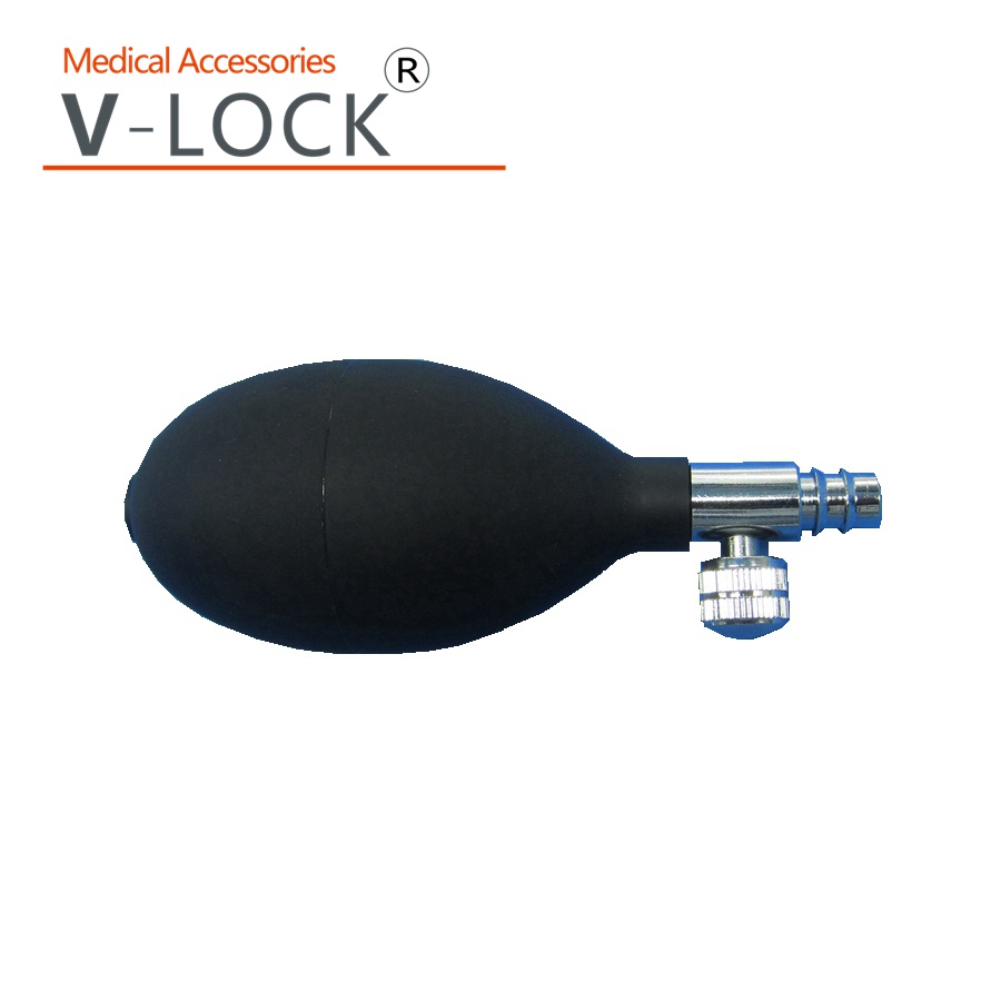 V-LOCK Blood Pressure Display Gauge Bp Rubber Bulbs with Metal Valves ...