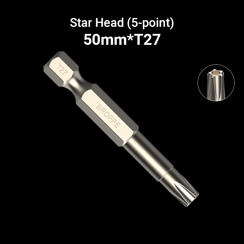 50mm Magnetic Specialty Screwdriver Bits 1/4" Hex Shank, Triwing Square ...