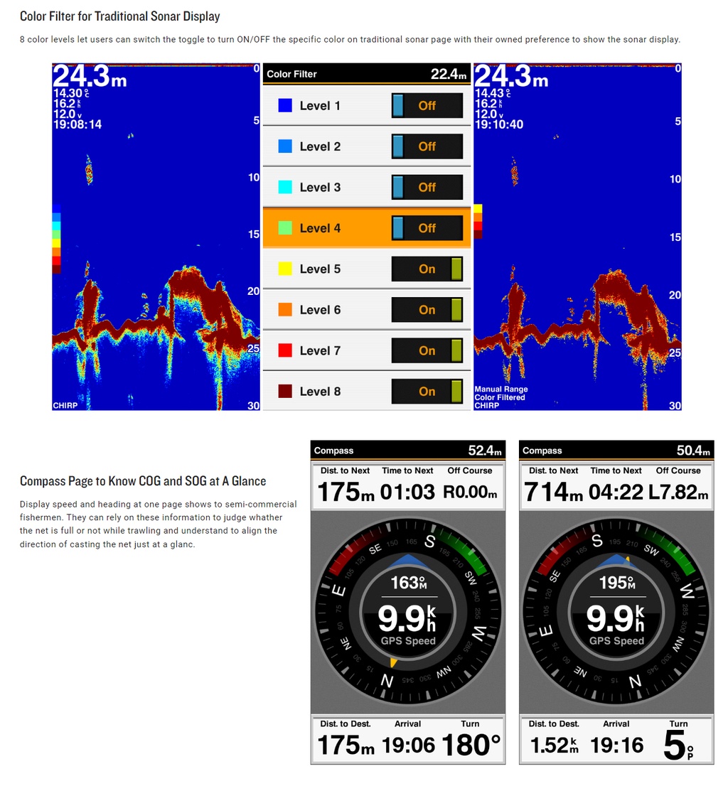 Garmin GPSMAP 585 Plus Marine GPS Chartplotter with Chirp Sonar ...