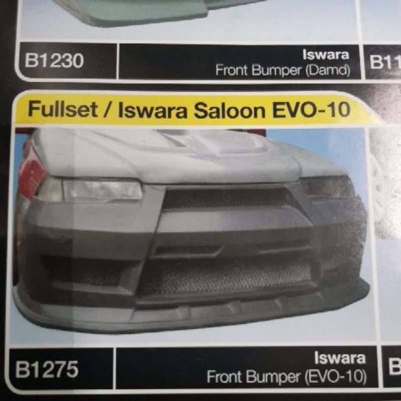 proton iswara evo 10 evo10 Evo-10 front rear bumper bonnet side ...