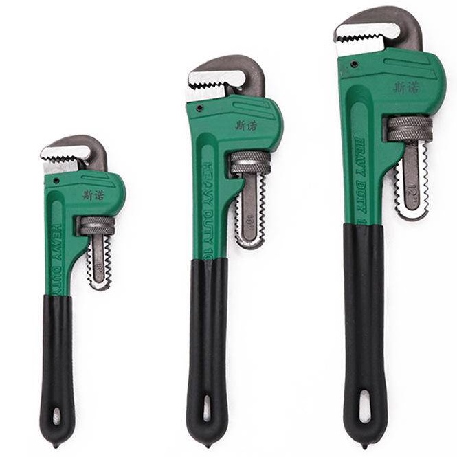 HEAVY DUTY ADJUSTABLE PIPE WRENCH 8" 10" 12" PLUMBER SPANNER PLUMBING ...