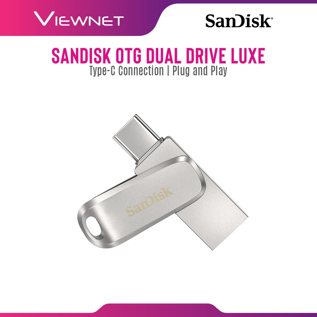 SANDISK OTG ULTRA DUAL DRIVE LUXE USB 3.2 GEN 1 TYPE C 1TB FLASH DRIVE ...