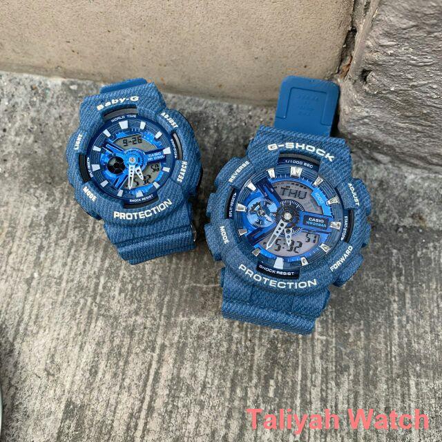 Casio solar watch ☸G-SHOCK COUPLE GA110 JEANS EDITION | Shopee Malaysia