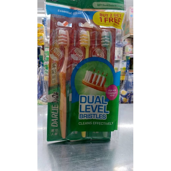 Darlie Bi-Level Soft Toothbrush(Buy 2 get 1 FREE) | Shopee Malaysia