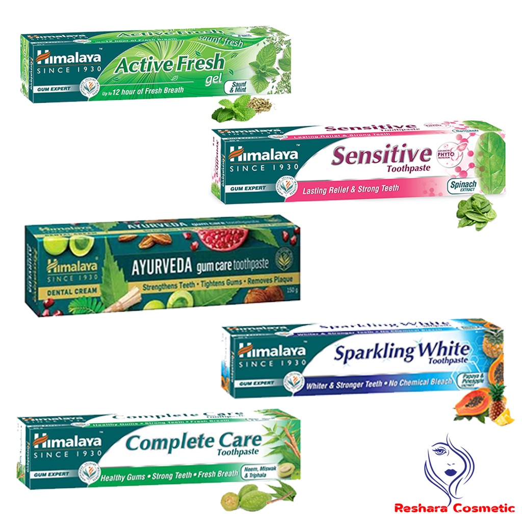 Himalaya Toothpaste Complete Care | Active Fresh | Sparkling White ...