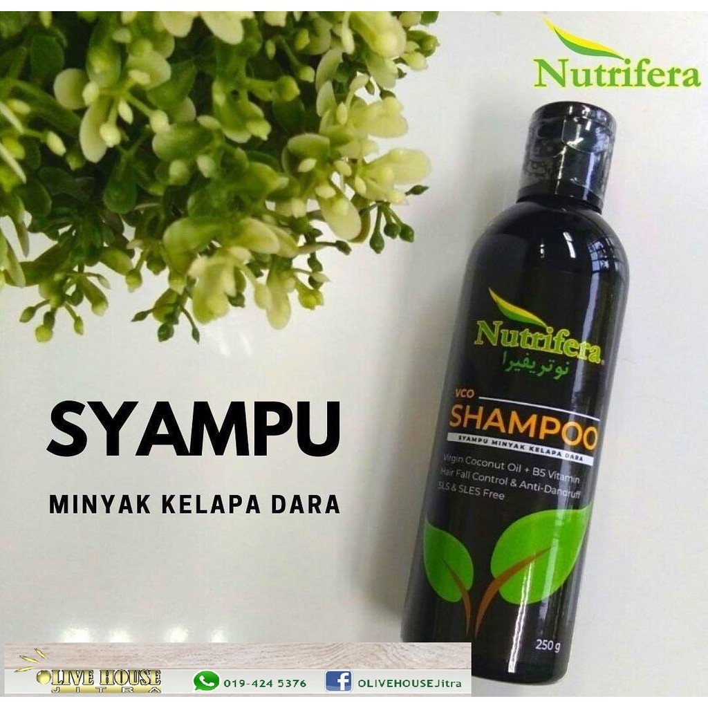 NUTRIFERA VIRGIN COCONUT OIL SHAMPOO SYAMPU MINYAK KELAPA DARA (OLIVE ...