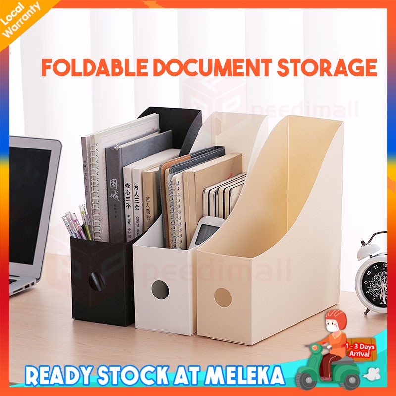 🇲🇾 Foldable Document Storage Organizer Desk Storage Box Desk Box Office ...
