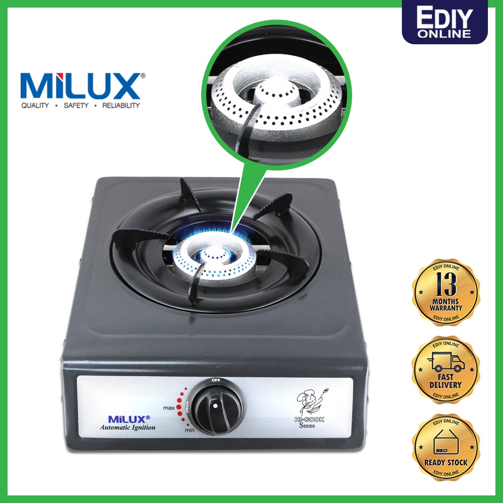 【NEW】 MILUX ME-100 SINGLE BURNER DAPUR GAS COOKER STOVE CAST IRON 煤气灶 ...