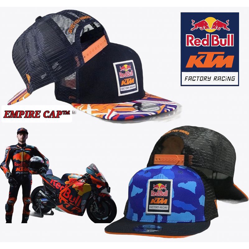 RED BULL KTM FACTORY RACING TEAM MOTORSPORTS CAP OUTDOOR TRUCKER HAT ...